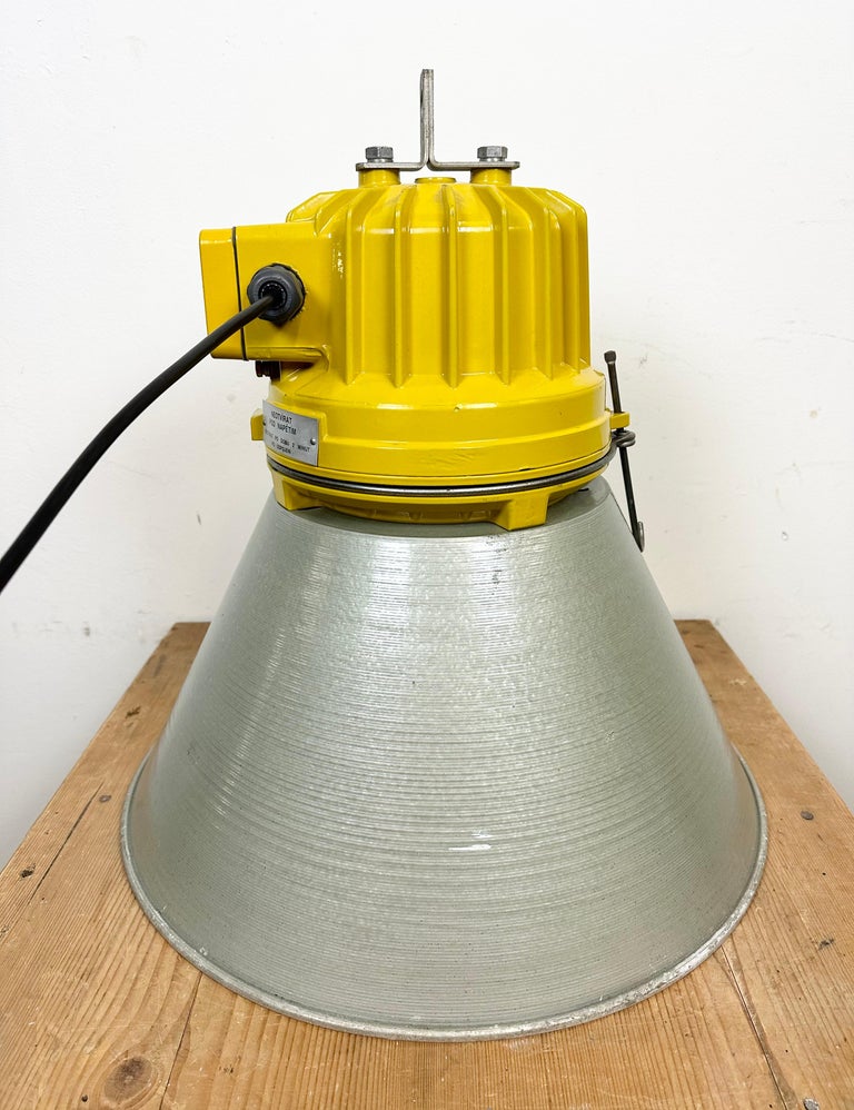 Yellow Industrial Explosion Proof Lamp with Aluminium Shade, 1990s For ...