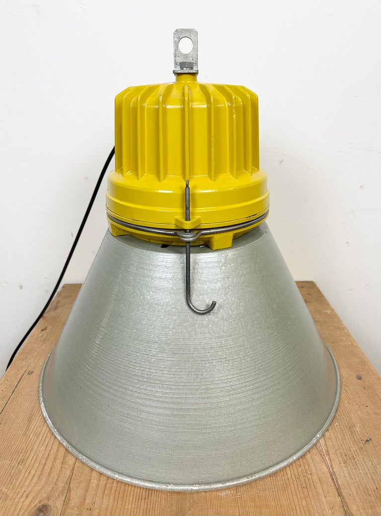 Yellow Industrial Explosion Proof Lamp with Aluminium Shade, 1990s For ...