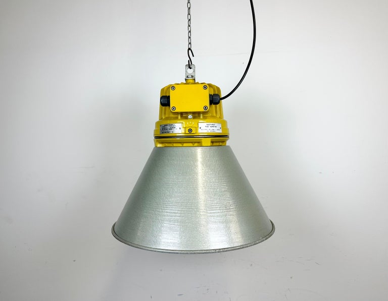 Yellow Industrial Explosion Proof Lamp with Aluminium Shade, 1990s For ...