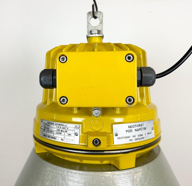 Yellow Industrial Explosion Proof Lamp with Aluminium Shade, 1990s For ...