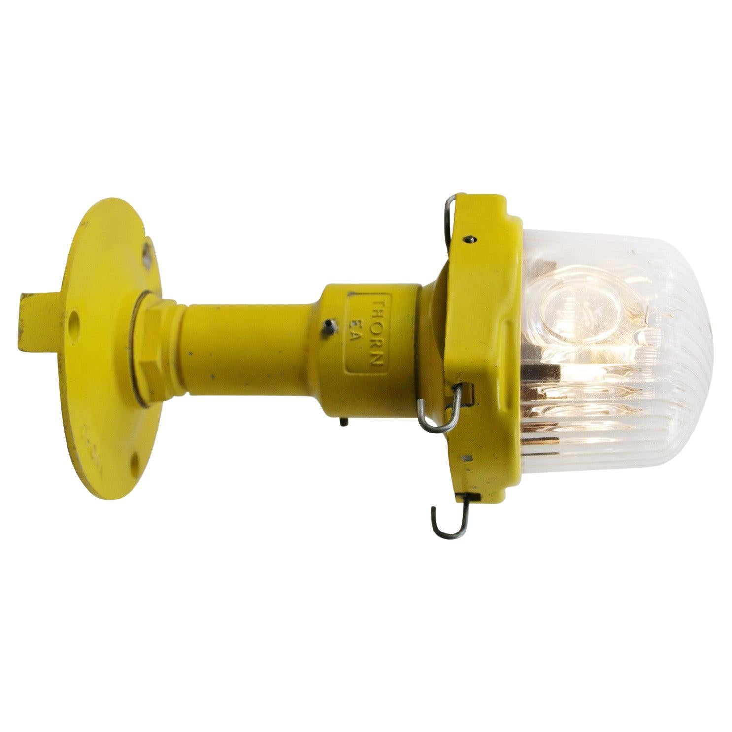 Yellow Cast Aluminum Airport Runway Blue Glass Wall Lights Scones For ...