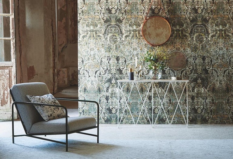 Yellow Modern Steel Console Table with Granite Top - Customizable For ...