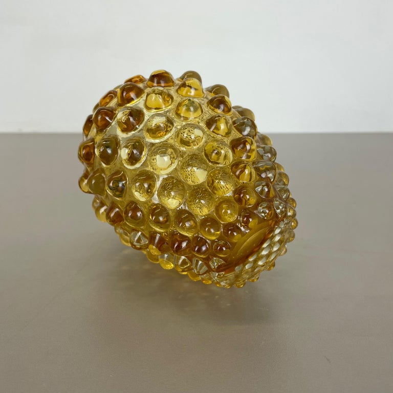 Yellow Murano "LENTI" Glass Vase Element by Ercole Barovier and Toso ...