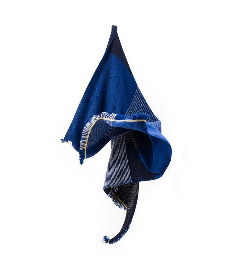 Yellow Plaid Ruana by Sebastian Herkner For Sale at 1stDibs