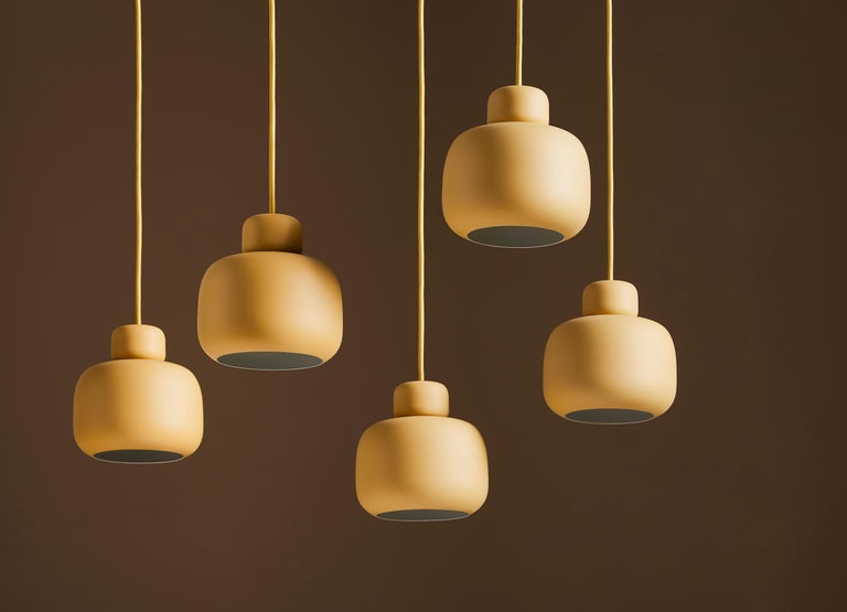 Yellow Stone Pendant Lamp by Philip Bro For Sale at 1stDibs