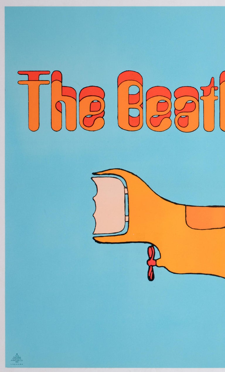 Yellow Submarine 1968 King Features Syndicate Subafilms Poster, Heinz ...