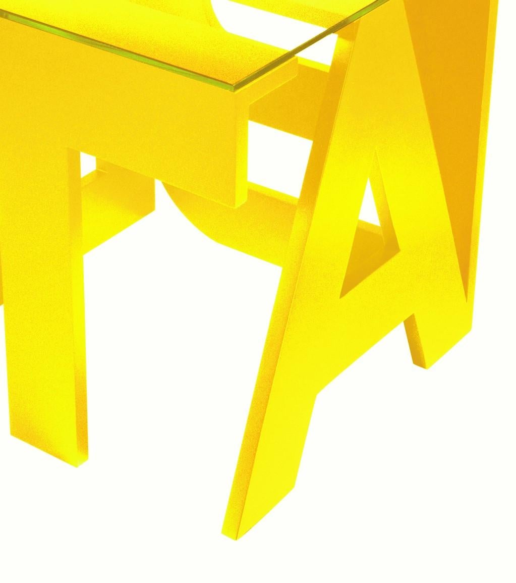 Yellow "Table" Table by Roberta Rampazzo For Sale at 1stDibs