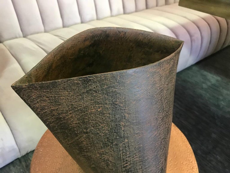 Yeo Byong-Uk Korean Multi-Fired Stoneware Pottery Ceramic Vessel Vase ...