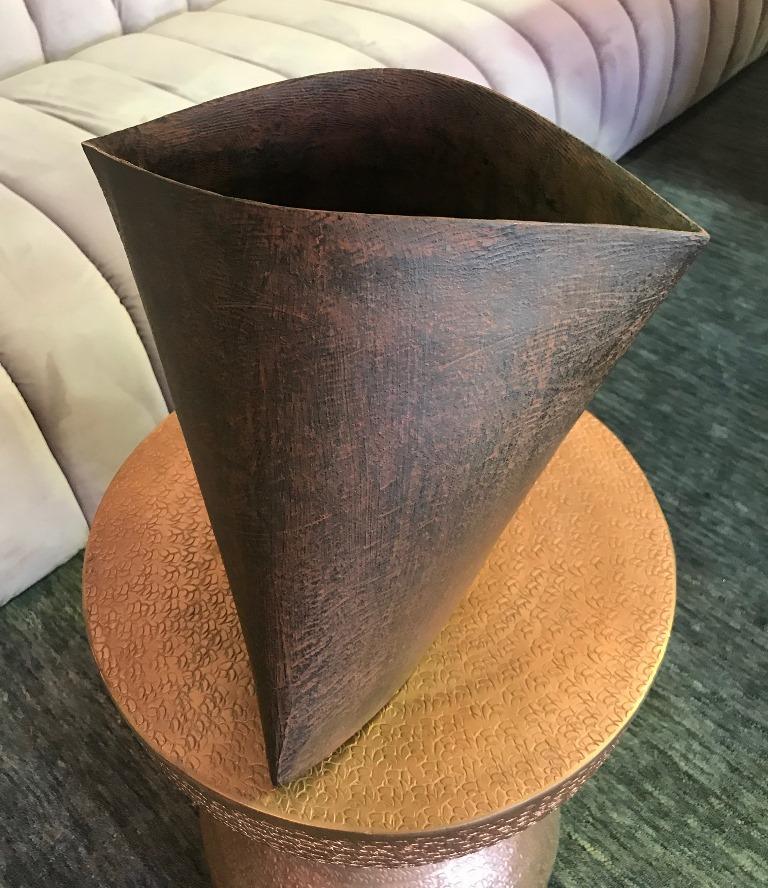 Yeo Byong-Uk Korean Multi-Fired Stoneware Pottery Ceramic Vessel Vase ...