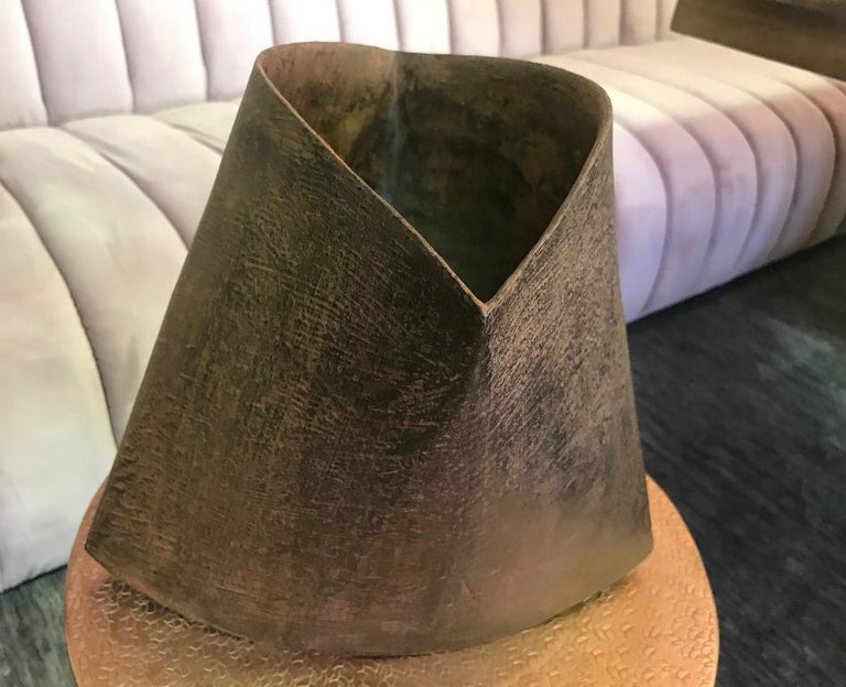 Yeo Byong-Uk Korean Multi-Fired Stoneware Pottery Ceramic Vessel Vase ...