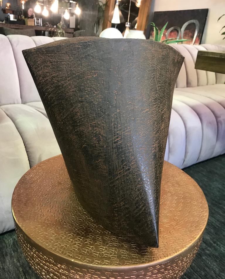 Yeo Byong-Uk Korean Multi-Fired Stoneware Pottery Ceramic Vessel Vase ...