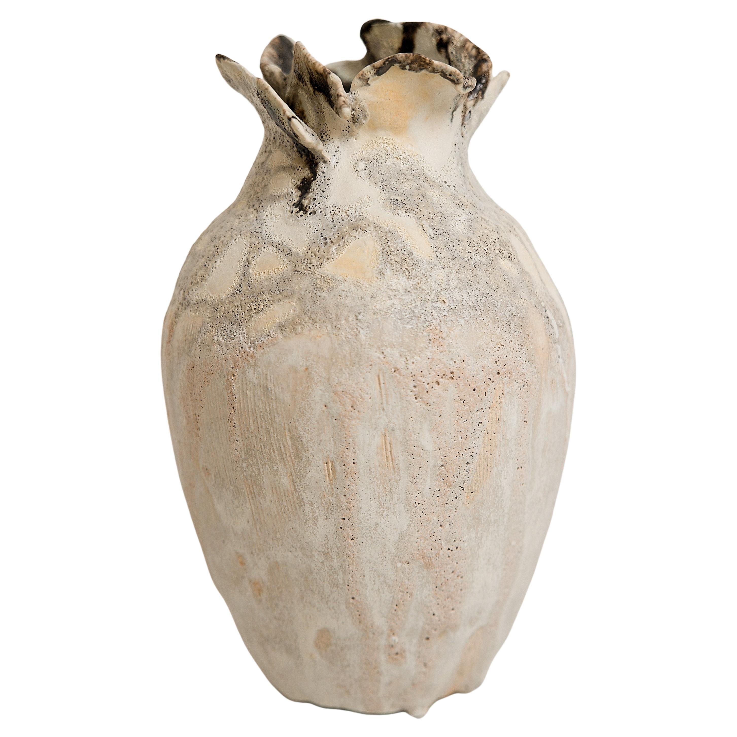 Yeonhwa Vase Bronzed 12" Handmade Vase For Sale at 1stDibs