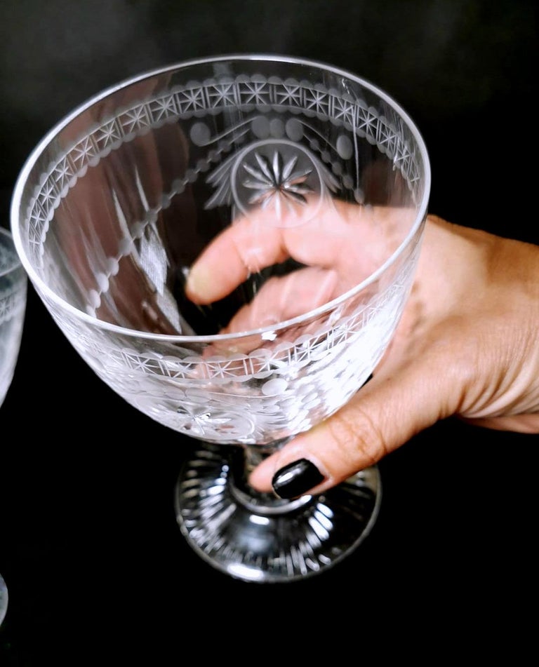 Yeoward William "Crystal Collection" Pair of English Crystal Goblets ...