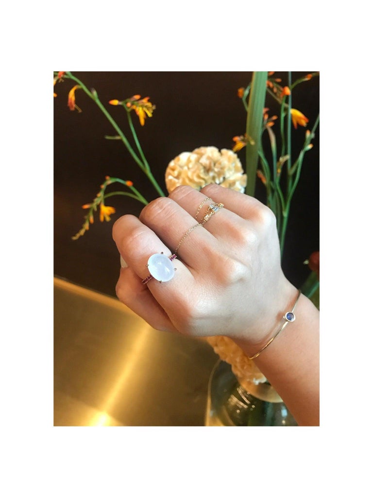 Yi Collection Jade and Ruby Globe Ring For Sale at 1stDibs