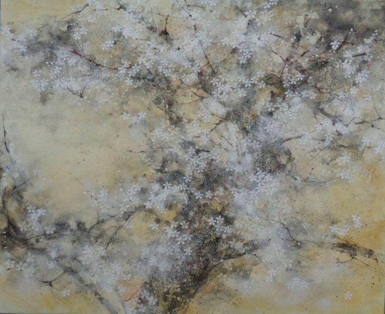 Yiching Chen - Cherry Tree Season, Contemporary Nihonga (Japanese ...