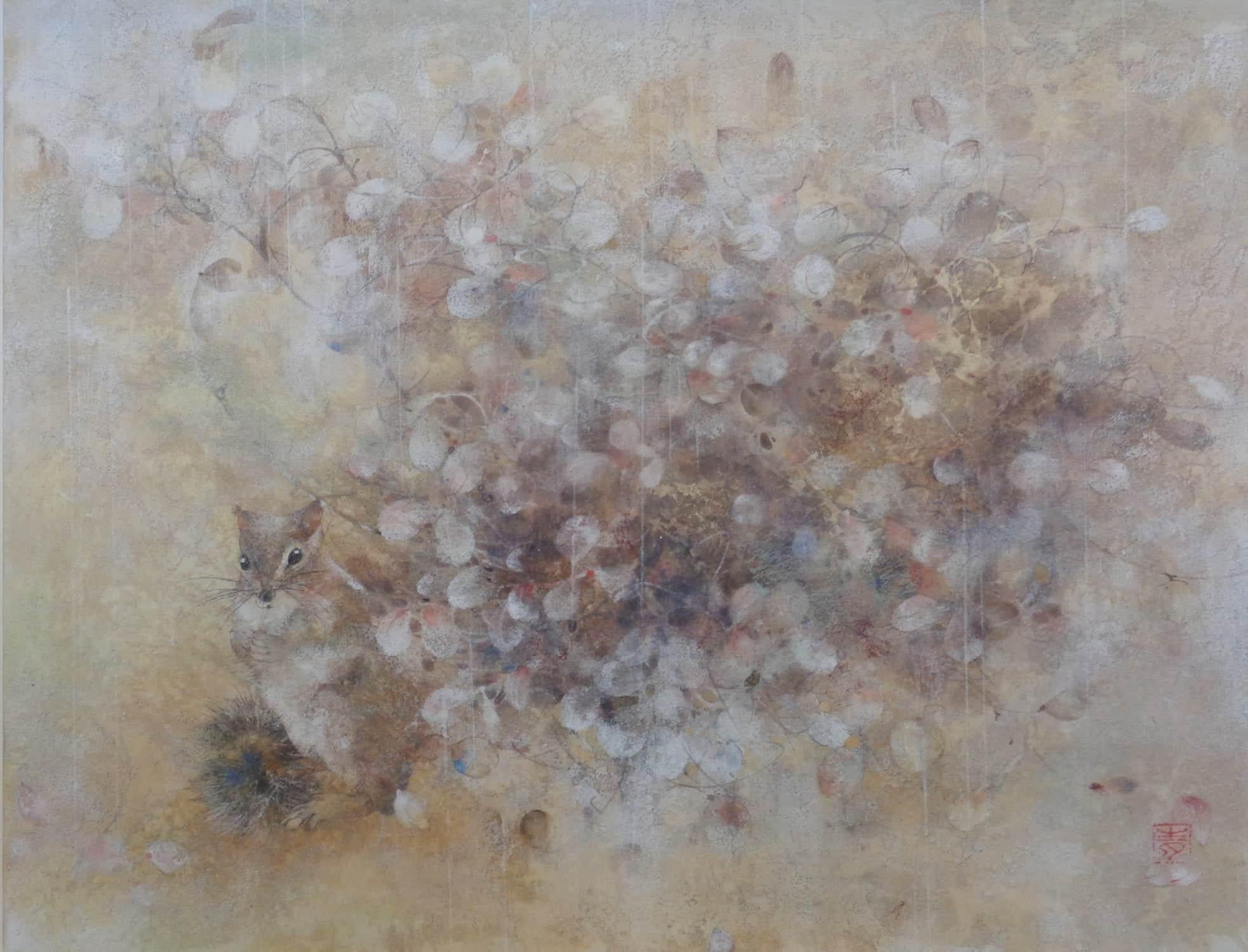 Yiching Chen - Hide and seek by Chen Yiching -Contemporary nihonga ...