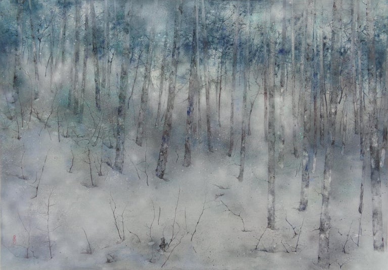 Yiching Chen - Solitude by CHEN Yiching - Contemporary Nihonga painting ...