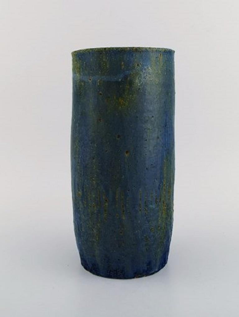 Yngve Blixt for Höganäs, Unique Vase in Glazed Stoneware For Sale at ...