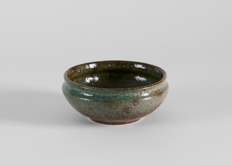 Yngve Blixt, Bowl in Blue Glaze, Sweden, 1968 For Sale at 1stDibs