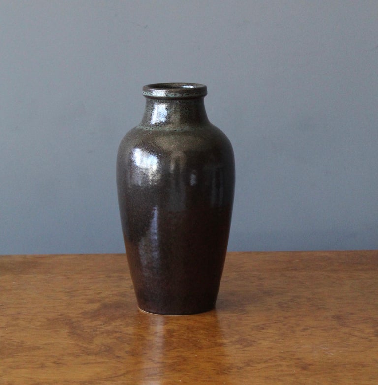 Yngve Blixt, Vase, Glazed Stoneware, Höganäs, Sweden, 1960s For Sale at ...