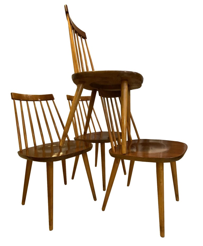 Yngve Ekström for Stolab, Midcentury Swedish Pinocchio Dining Chairs ...