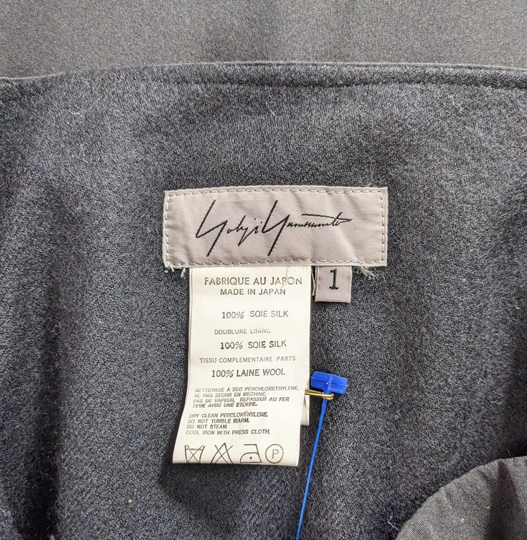 Yohji Yamamoto Ragged Hem Silk Skirt For Sale at 1stDibs