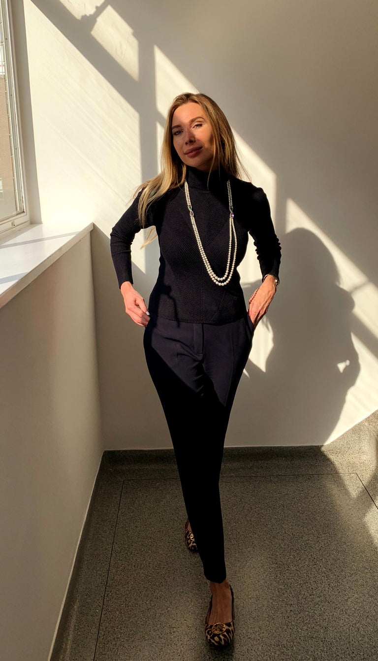 Yoko London Pearl, Diamond, Morganite and Green Amethyst Necklace in 18 ...