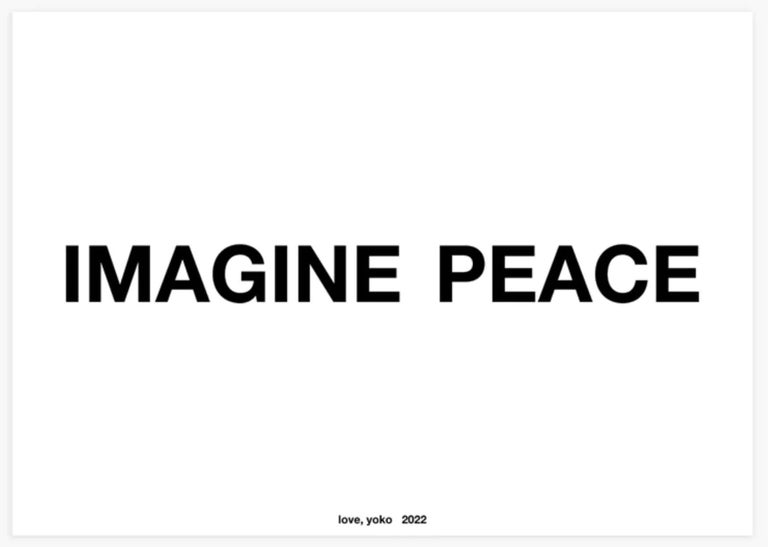 Yoko Ono - Imagine Peace at 1stDibs