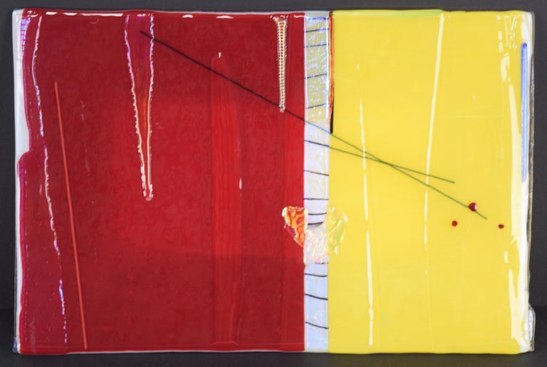 Yolanda Adra - Minimalist Dichroic Glass Sculpture at 1stDibs