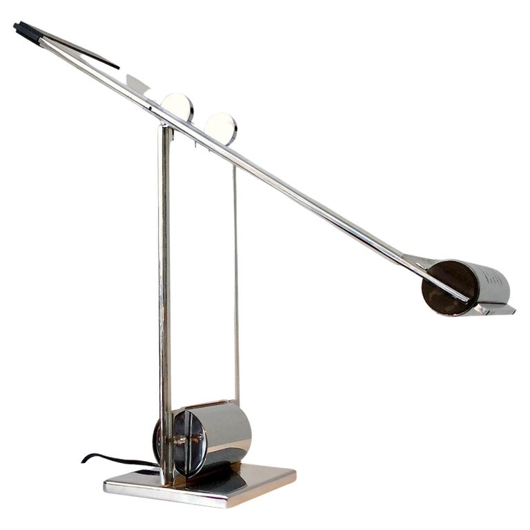 Yonel Lebovici Oblique Cristal Table Lamp, circa 1979, France For Sale ...