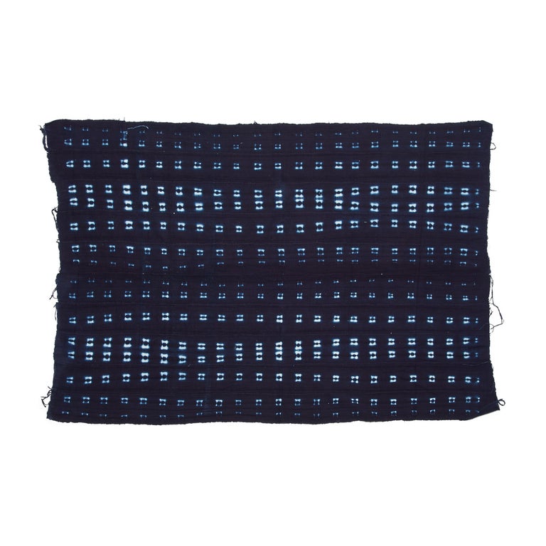 Yoruba Adire Oniko Indigo Textile at 1stDibs