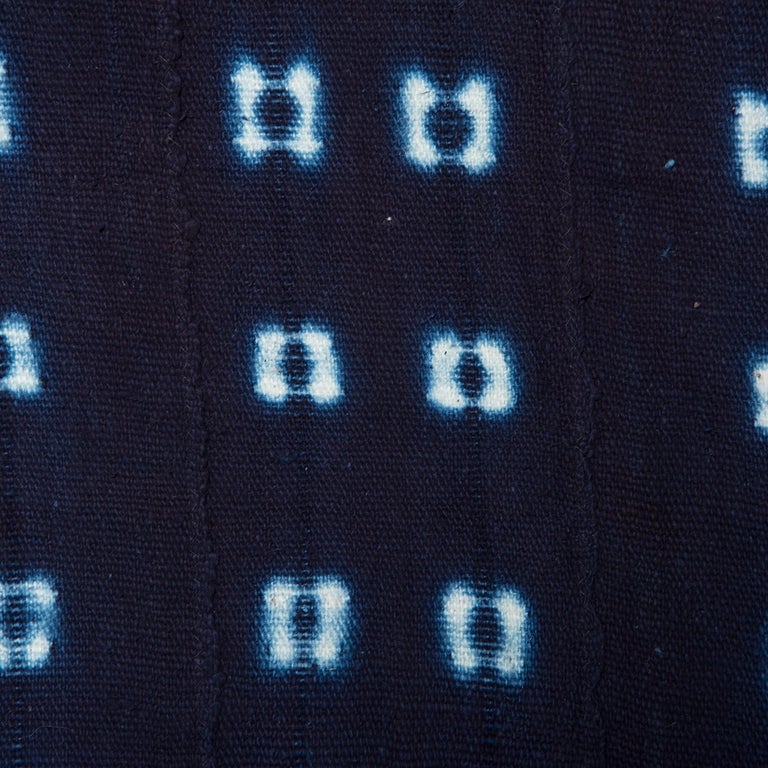 Yoruba Adire Oniko Indigo Textile at 1stDibs