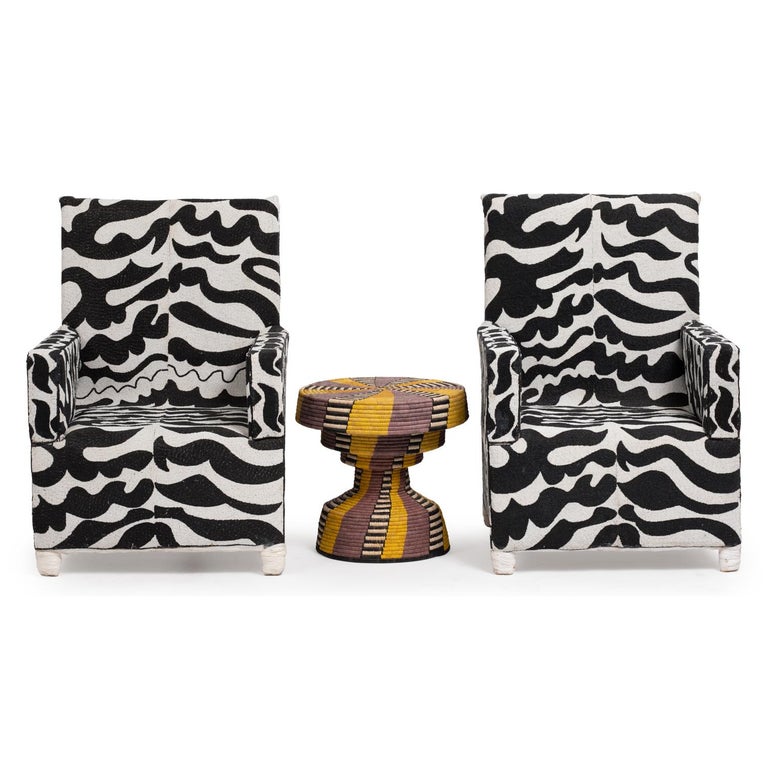 Chair-Yoruba Beaded '2' For Sale at 1stDibs