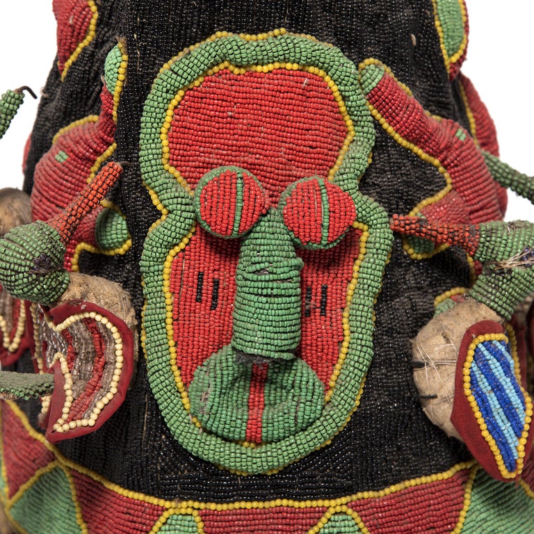 Yoruba Oba Beaded Crown at 1stDibs | yoruba beaded crown for sale, oba ...