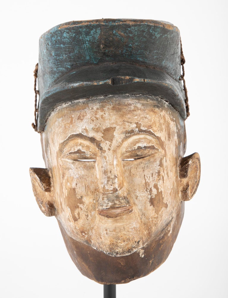 Yoruba Tribal Helmet Mask of a French Gendarme For Sale at 1stDibs ...