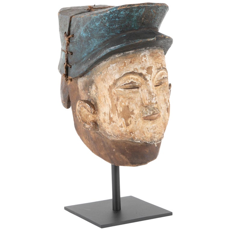 Yoruba Tribal Helmet Mask of a French Gendarme For Sale at 1stDibs ...