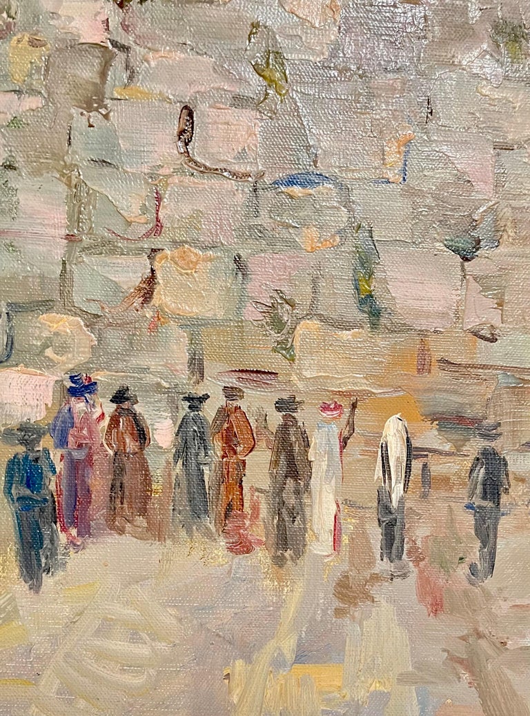 Yoseph Broshi - Russian Israeli Oil Painting Western Wall Jerusalem ...