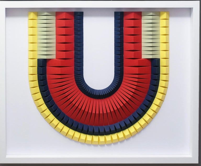Yossi Ben Abu - BiPolar B Abstract wall sculpture For Sale at 1stDibs