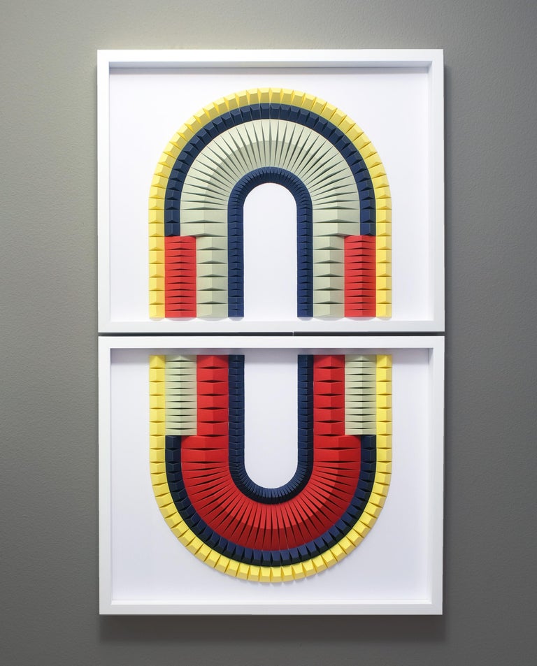 Yossi Ben Abu - BiPolar B Abstract wall sculpture For Sale at 1stDibs