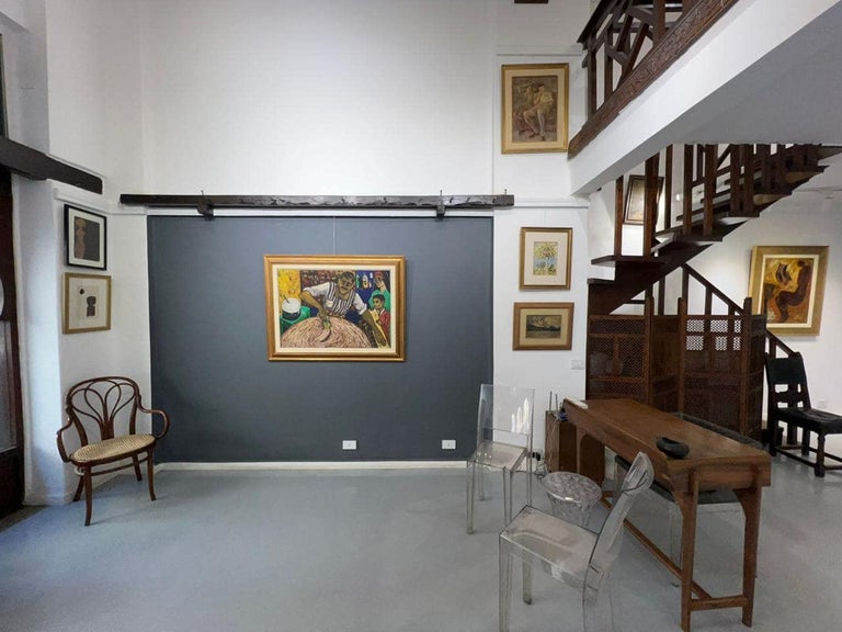 Youssef Sida - "The Kunafeh Merchant" Oil Painting 27" x 31" inch by ...