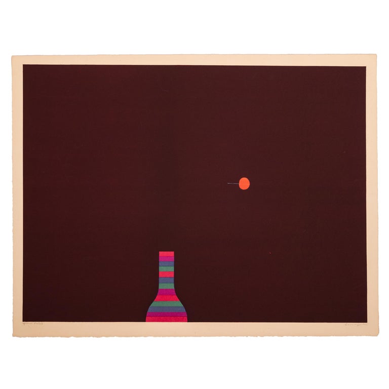 Yozo Hamaguchi - Original MCM Modernist Signed Artist Proof Mezzotint ...