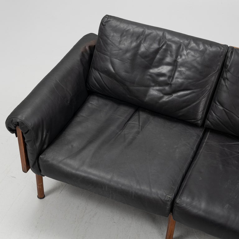 Yrjö Kukka a Rosewood Sofa Model Ateljee for Haimi Finland, 1960 For ...