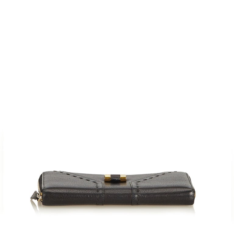 YSL Black Others Leather Muse Wallet France For Sale at 1stDibs