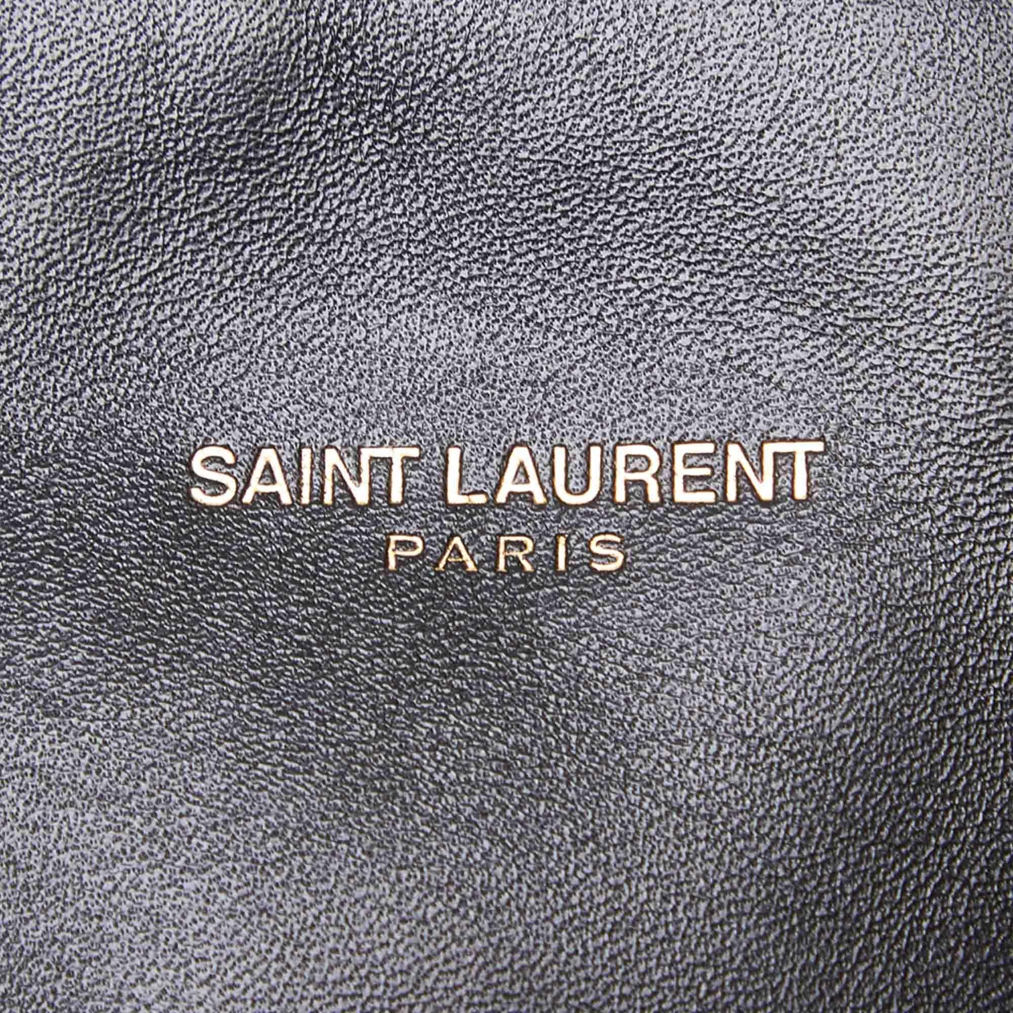 YSL Black Reversible East West Shopping Bag at 1stDibs | saint laurent ...