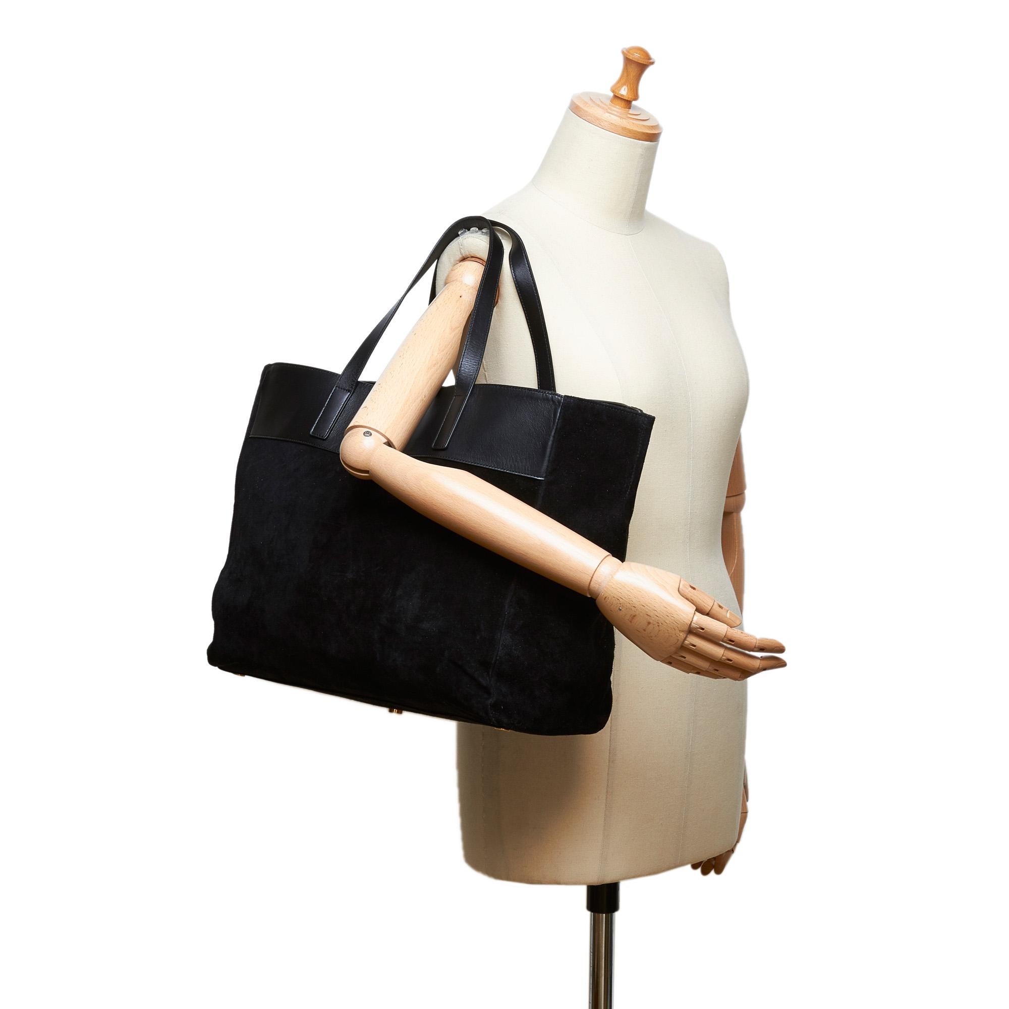YSL Black Reversible East West Shopping Bag at 1stDibs | saint laurent ...