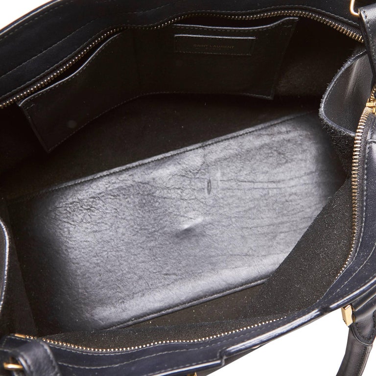 Yves Saint Laurent YSL Black Small Cabas Chyc Bag at 1stDibs | ysl ...