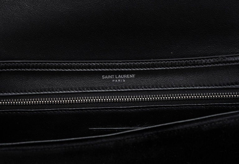 YSL Black Velvet Studded Crystals Bag For Sale at 1stDibs