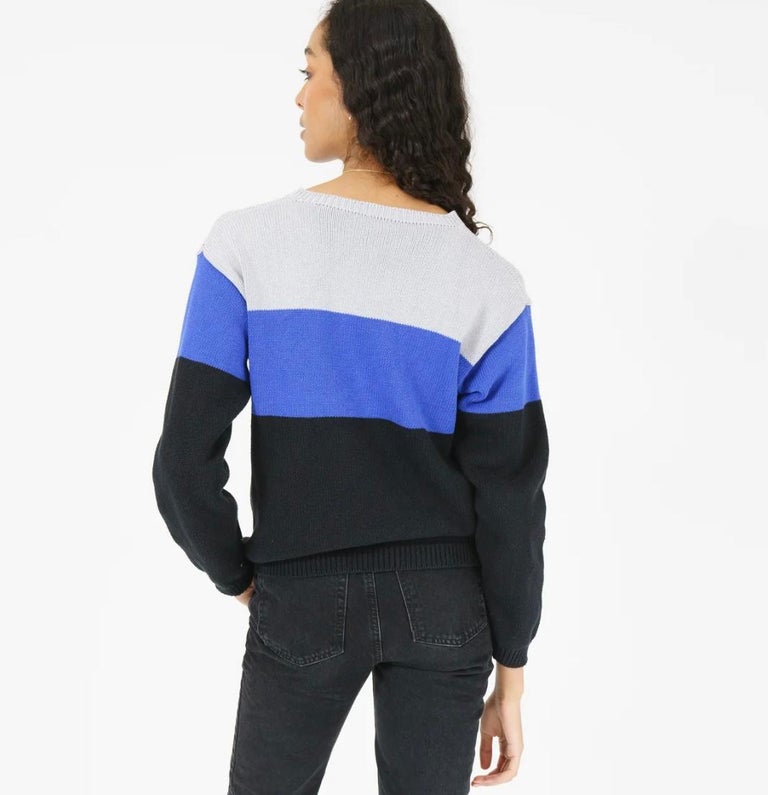 YSL Colorblock Knit Sweater For Sale at 1stDibs