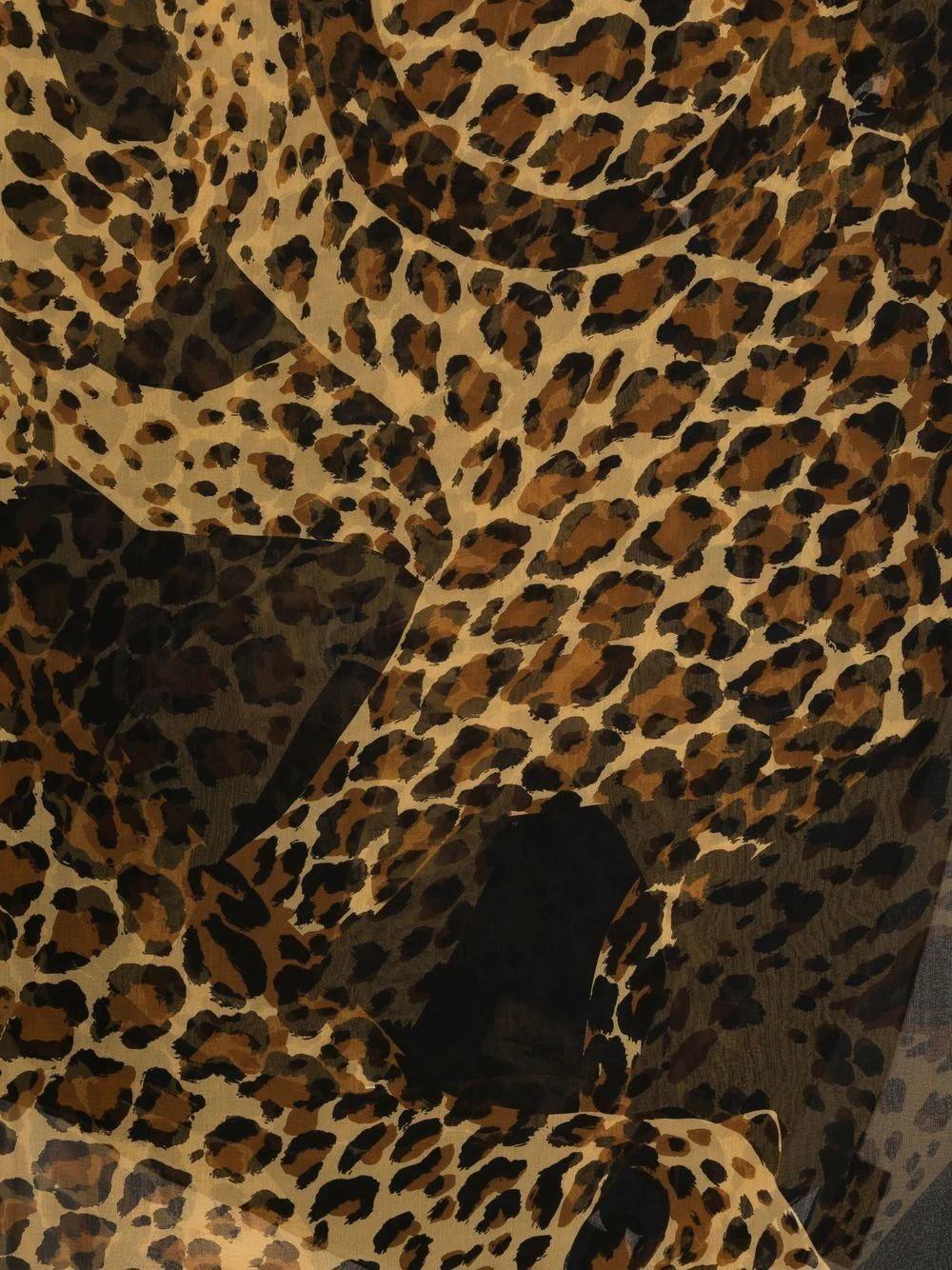 YSL Leopard Print Silk Scarf For Sale at 1stDibs | ysl leopard scarf