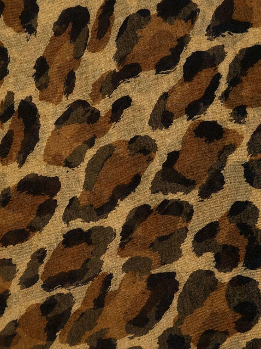 YSL Leopard Print Silk Scarf For Sale at 1stDibs | ysl leopard scarf